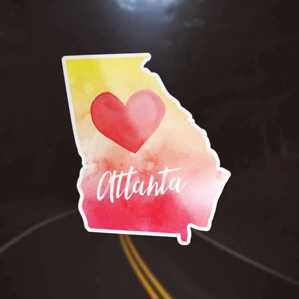 Sticker Pack | 2728 - Watercolor Heart - Georgia