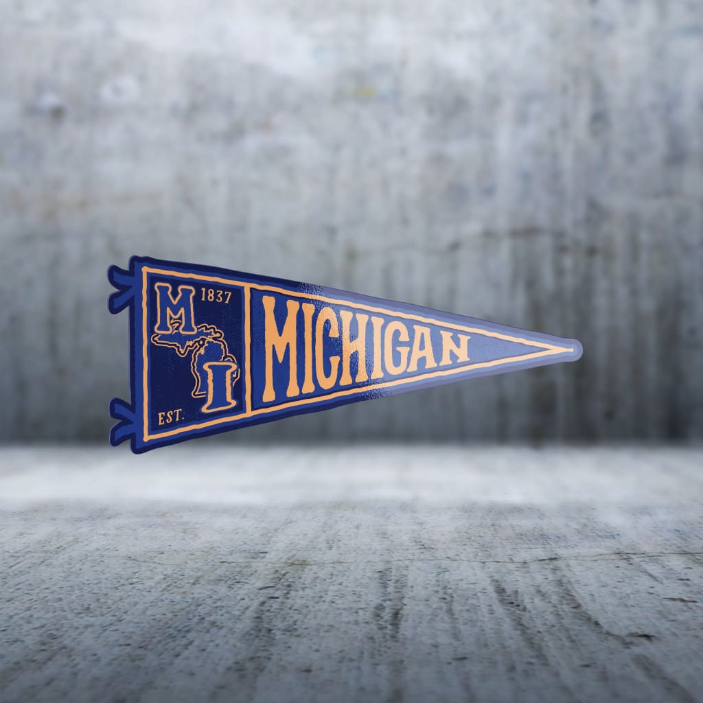 Sticker Pack | 3184 - State Pennant - Michigan