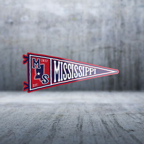 Sticker Pack | 3186 - State Pennant - Mississippi