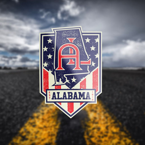Sticker Pack | 3350 - Patriotic Retro - Alabama