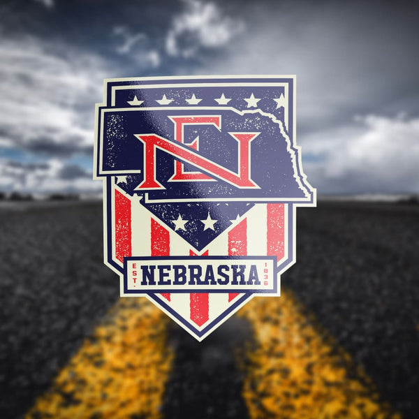 Sticker Pack | 3375 - Patriotic Retro - Nebraska
