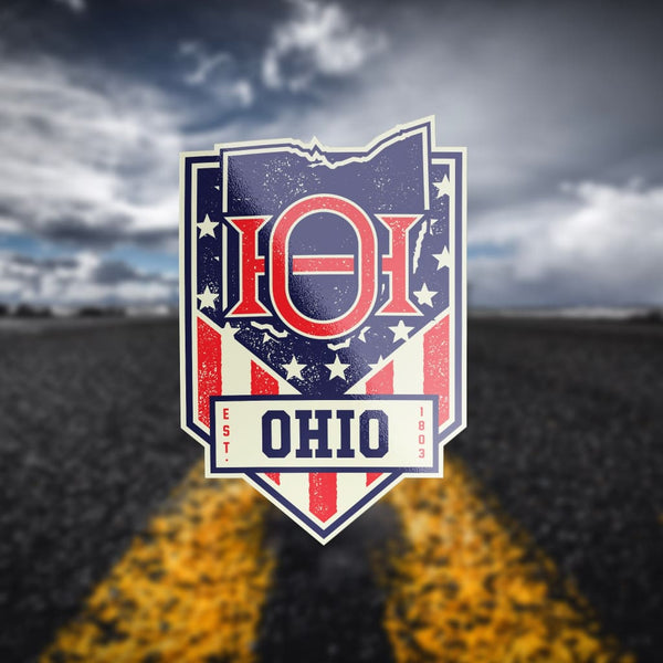 Sticker Pack | 3383 - Patriotic Retro - Ohio