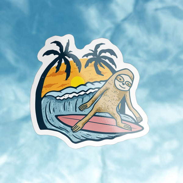 Sticker Pack | 3793 - Palm Hand - Sloth Surfer
