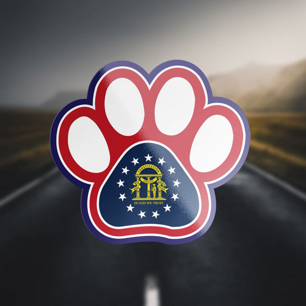Sticker Pack | 3851 - State Dog Paw - Georgia