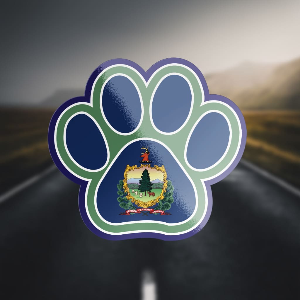 Sticker Pack | 3884 - State Dog Paw - Vermont