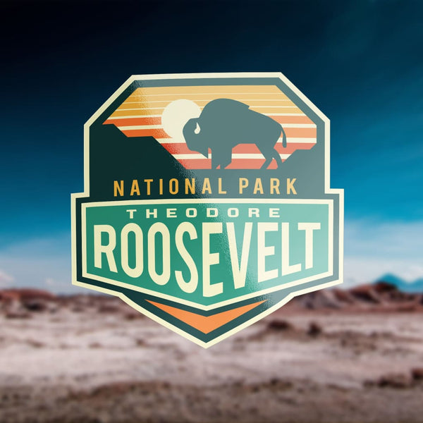 Sticker Pack | 3925 - Retro Bison Badge