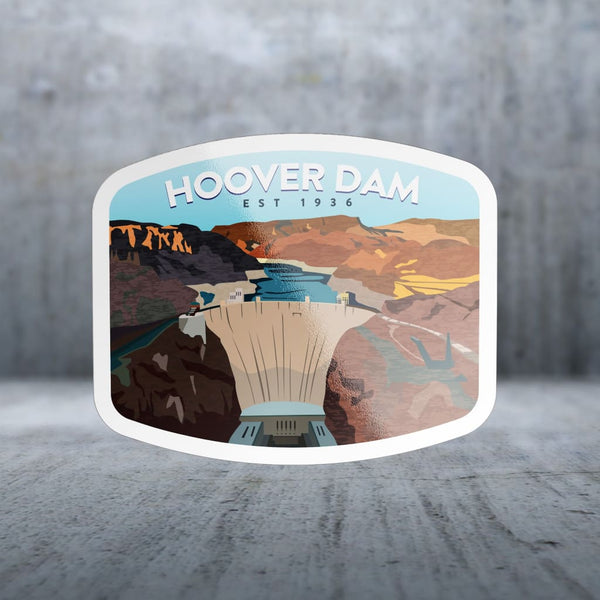 Sticker Pack | 4795 - Clean NP - Hoover Dam Aerial Sunset