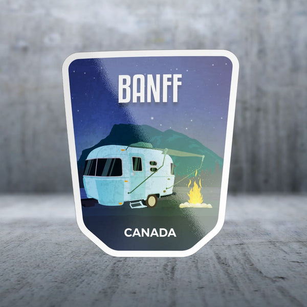Sticker Pack | 5090 - Camping Badge - RV Night Mountain Campfire