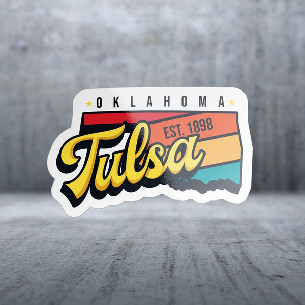Sticker Pack | 5441 - Tulsa State Outline - Oklahoma