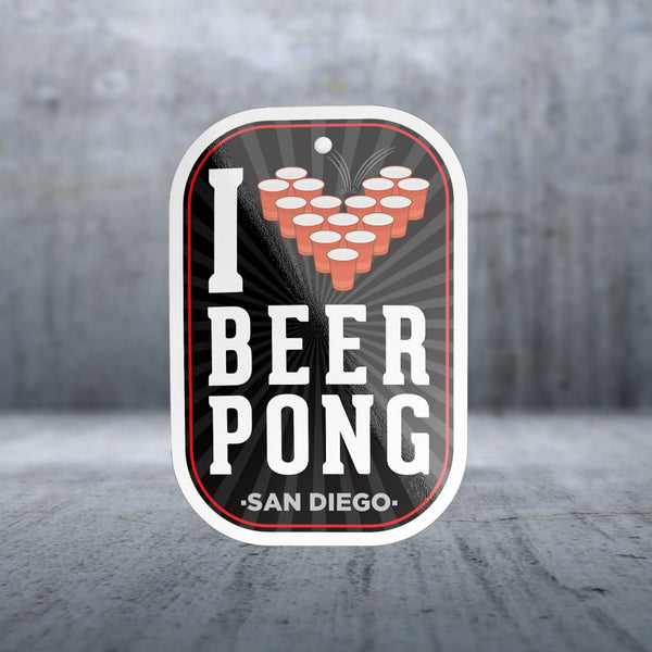 Sticker Pack | 5765 - Beer Pong - I Heart Beer Pong