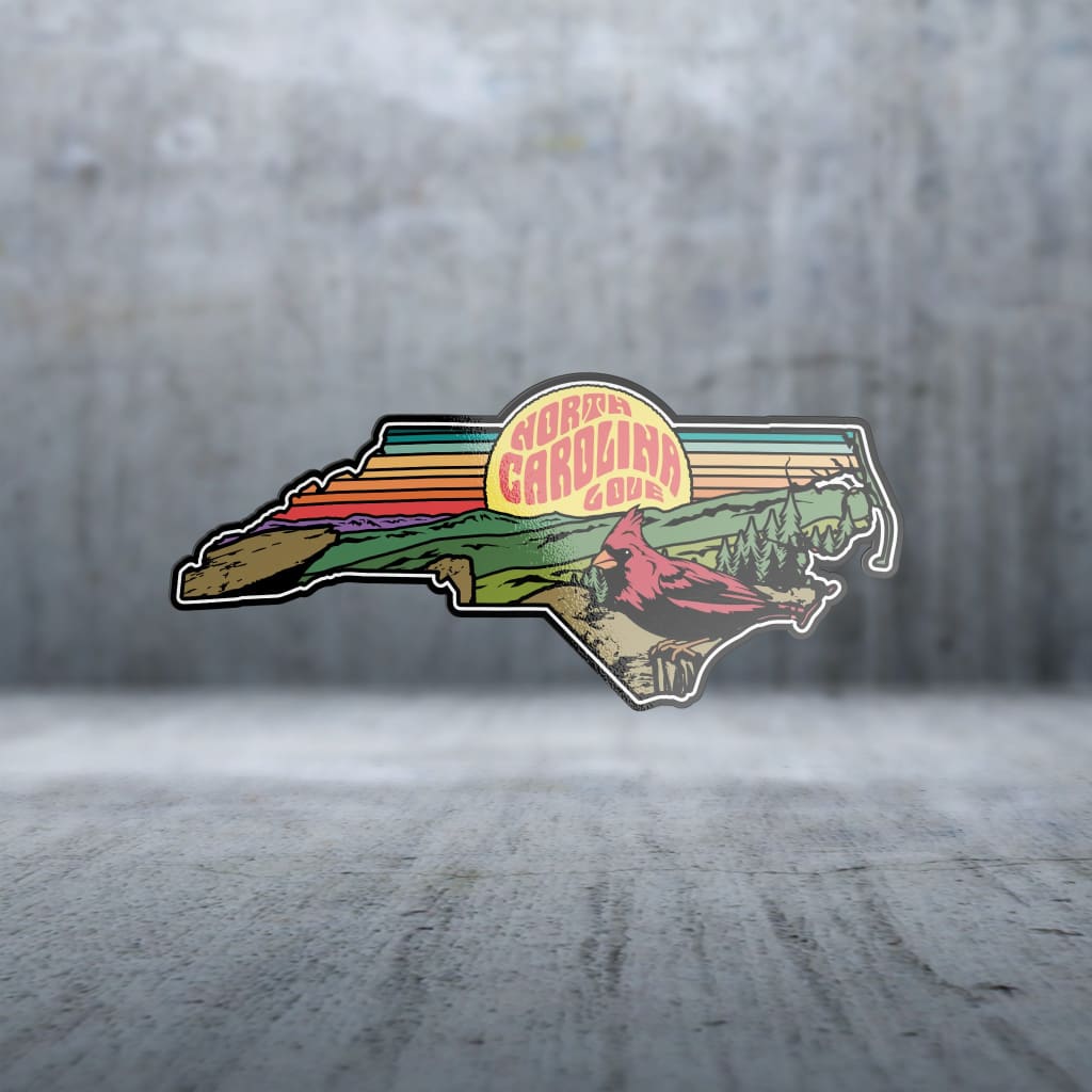 Sticker Pack | 6065 - State Circle Love - North Carolina