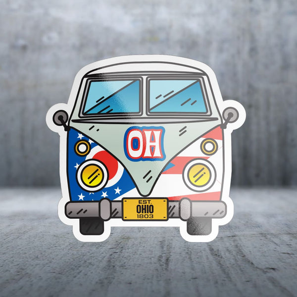 Sticker Pack | 6791 - VW Bus - State Themed - Ohio