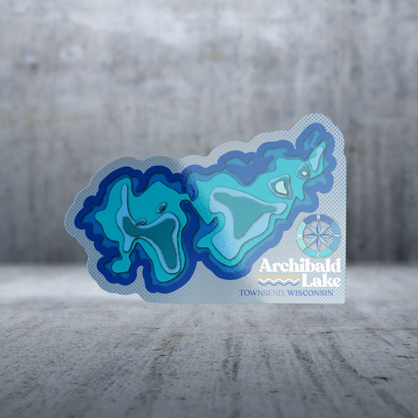 Sticker Pack | 6937 - Color Lake Outline - Archibald Lake