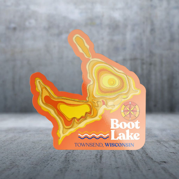 Sticker Pack | 6939 - Color Lake Outline - Boot Lake