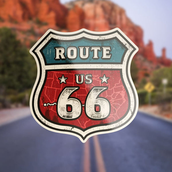 Sticker Pack | 709 - Route 66 Map of Route
