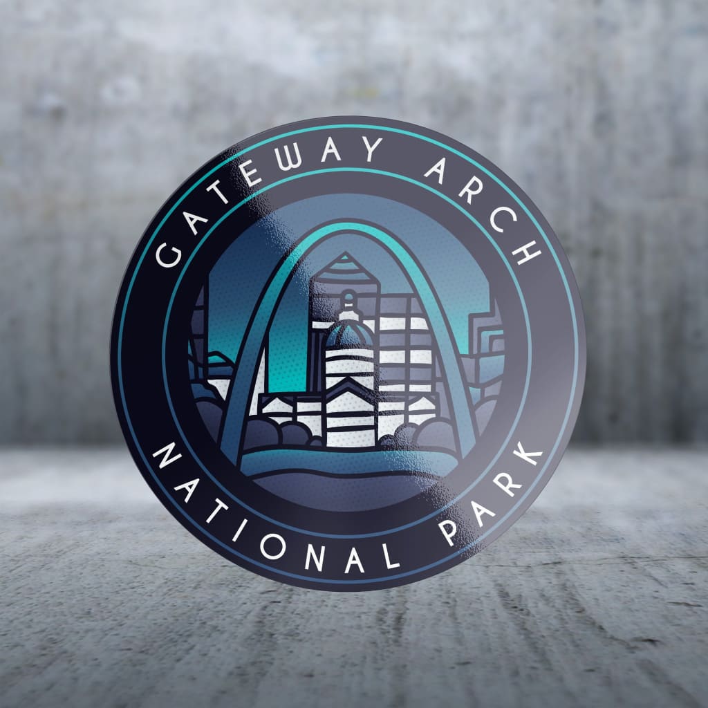Sticker Pack | 7341 - Overhead Spectrum - Gateway Arch
