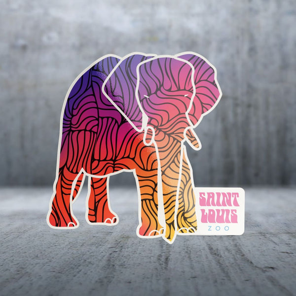 Sticker Pack | 7403 - Peach Pink Purple - Elephant