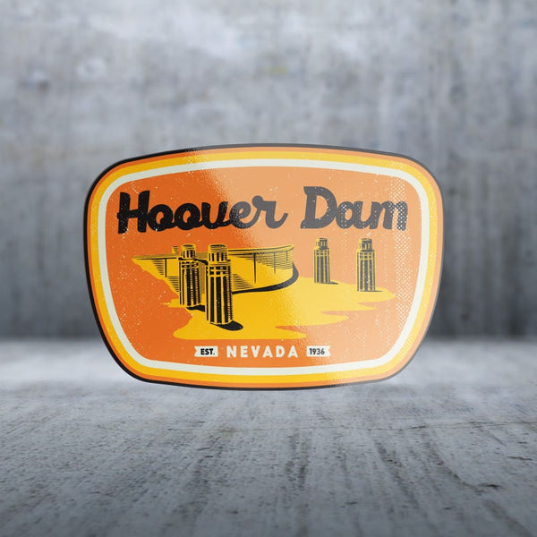 Sticker Pack | 8468 - Halftone Print - Hoover Dam
