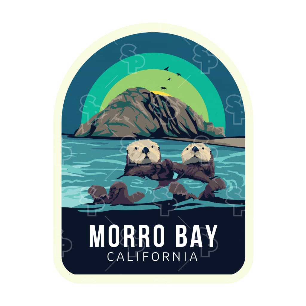Sticker Pack | 8775 - Rainbow Sky - Morro Bay