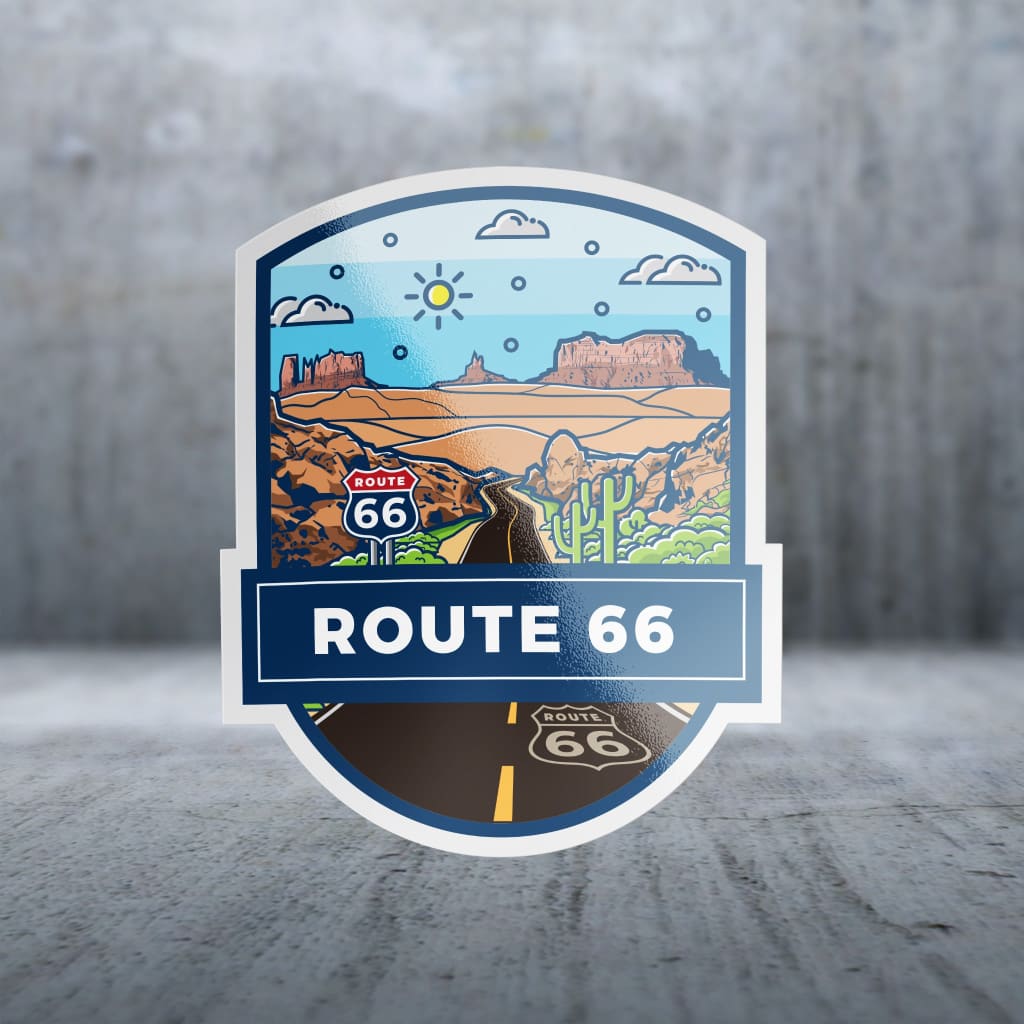 Sticker Pack | 8961 - Shield Banner - Route 66