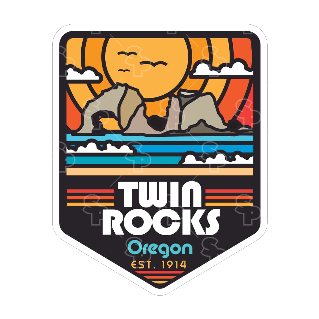 Sticker Pack | 8978 - Rainbow Badge - Twin Rocks