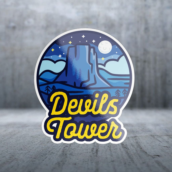 Sticker Pack | 9103 - Night Text - Devils Tower