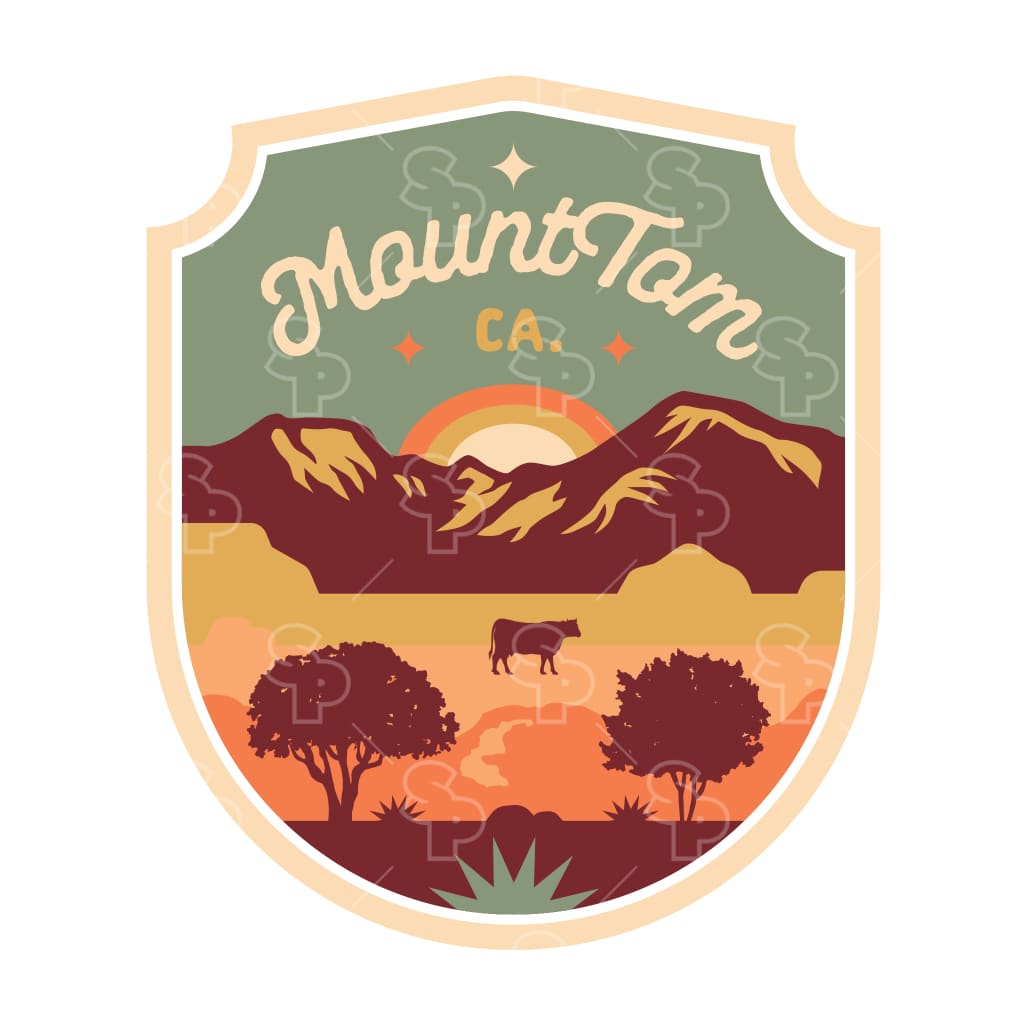 Sticker Pack | 9387 - Mount Tom Cow