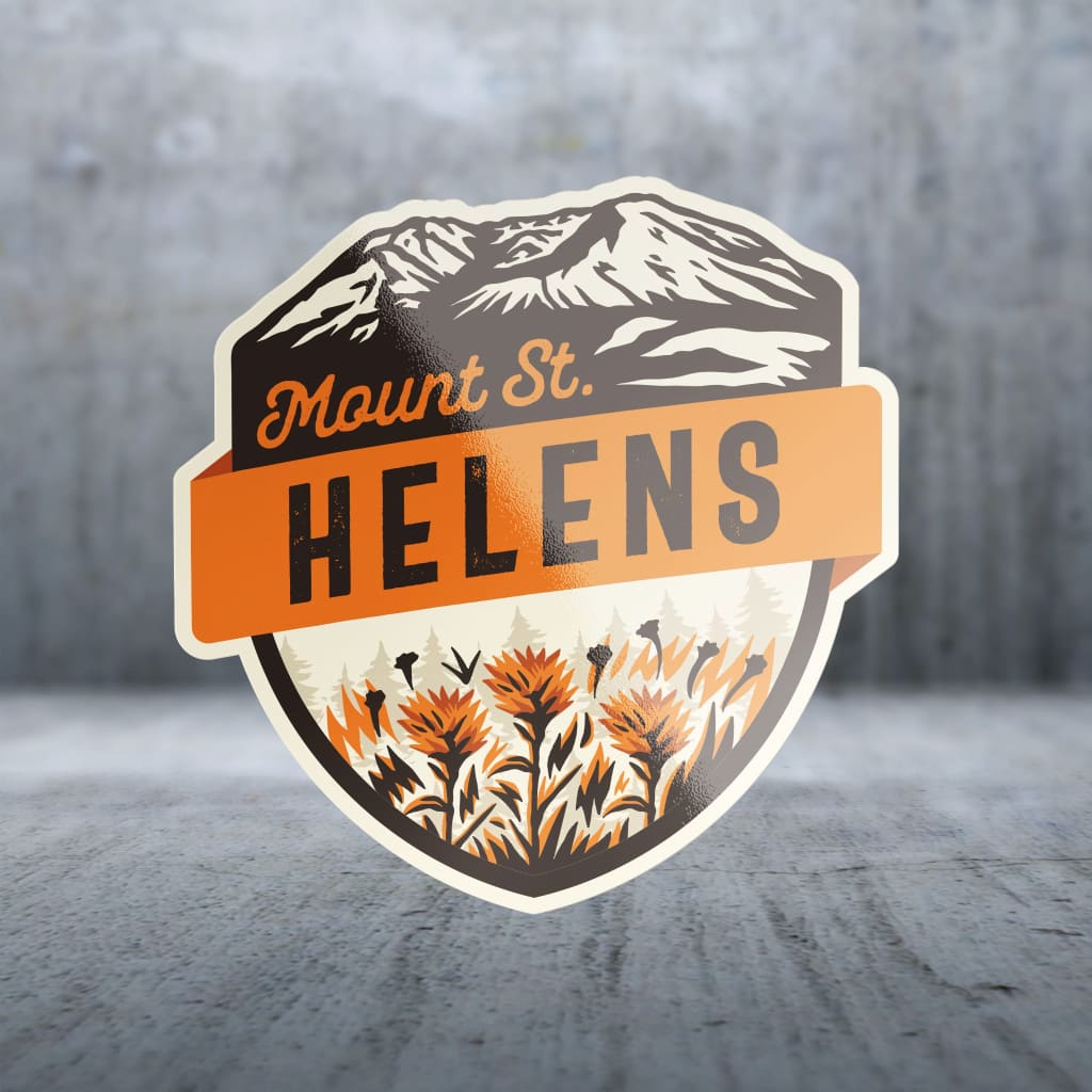 Sticker Pack | 9410 - Mount St. Helens Orange Badge