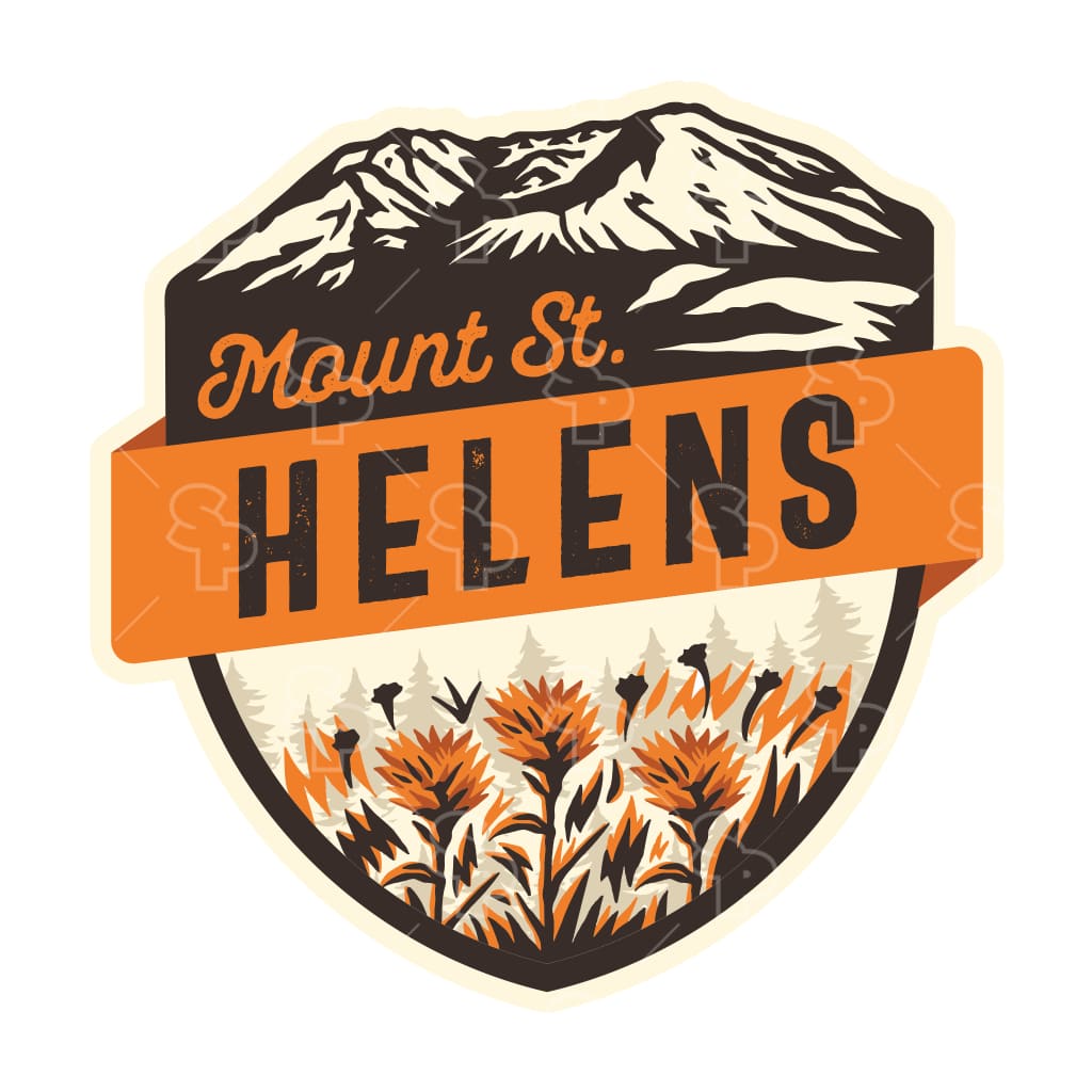 Sticker Pack | 9410 - Mount St. Helens Orange Badge