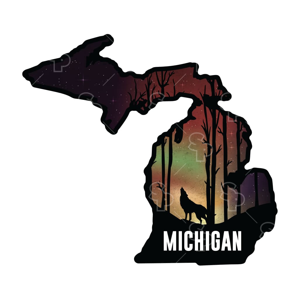 Sticker Pack | 9481 - Michigan Wolf Howl