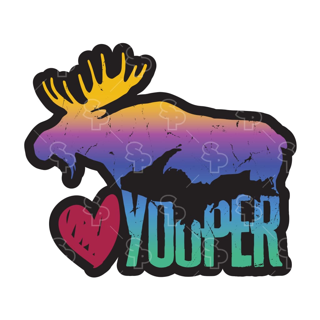 Sticker Pack | 9493 - Yooper Moose Dark
