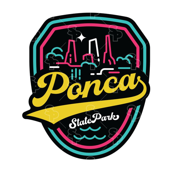 Sticker Pack | 9533 - Neon Lines - Ponca State Park