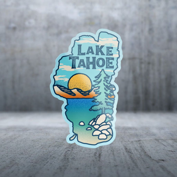 Sticker Pack | 9539 - East Shore Tahoe Lake Outline