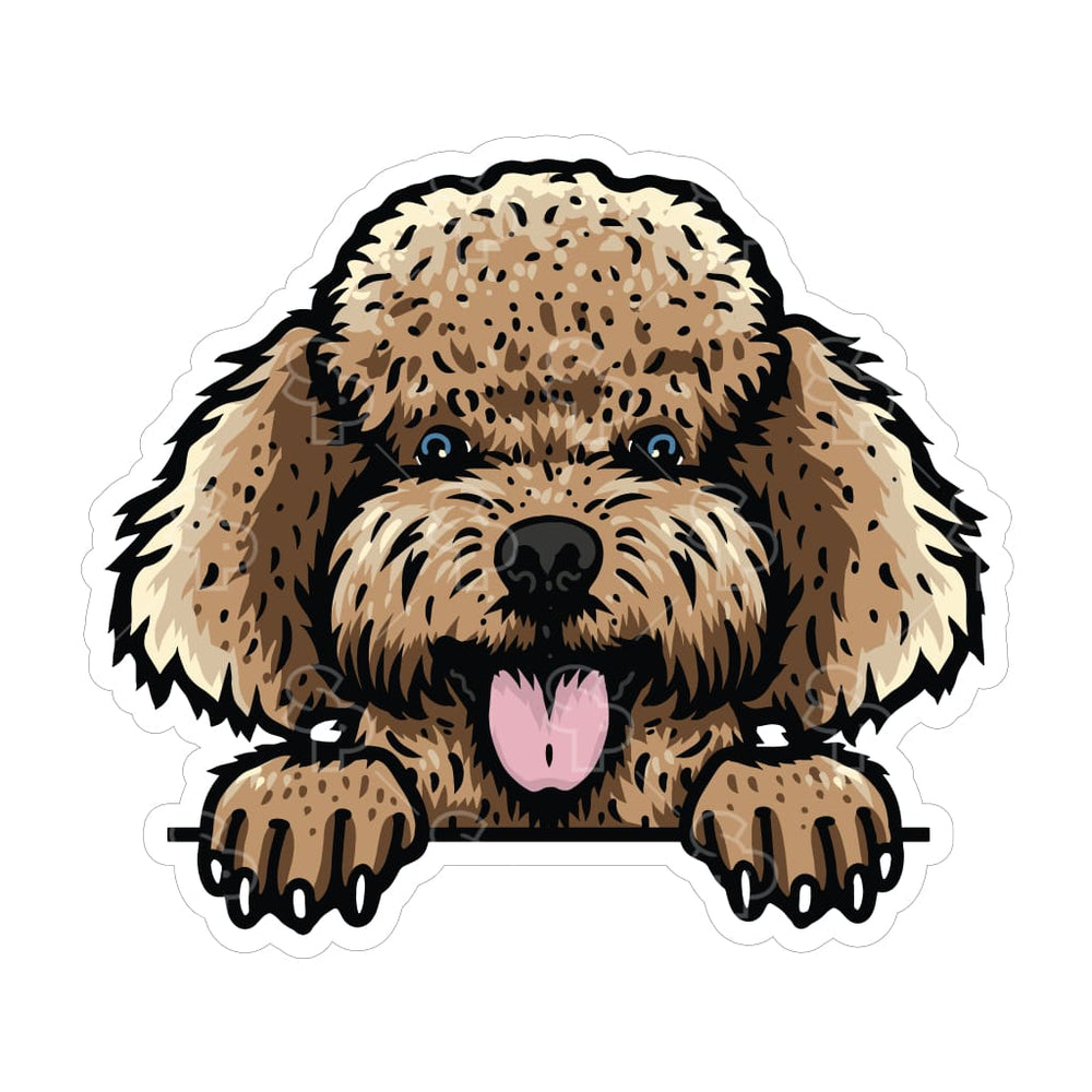 Sticker Pack | 9716 - Dogs Begging Illustrated - Poodle