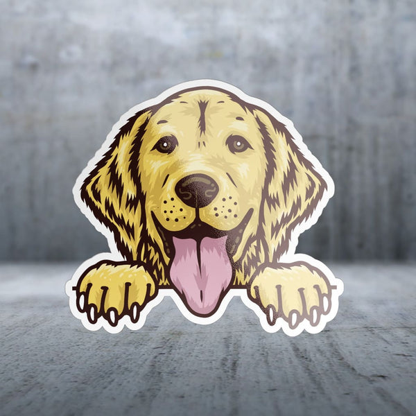 Sticker Pack | 9717 - Dogs Begging Illustrated - Golden Retriever