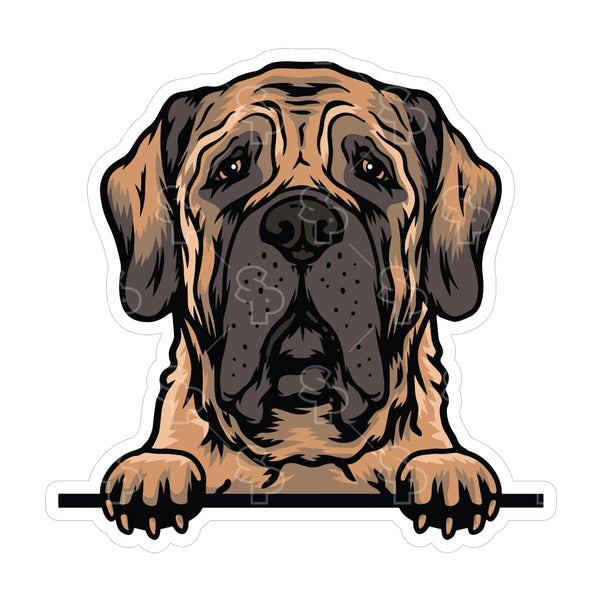 Sticker Pack | 9745 - Dogs Begging Illustrated - Mastiff