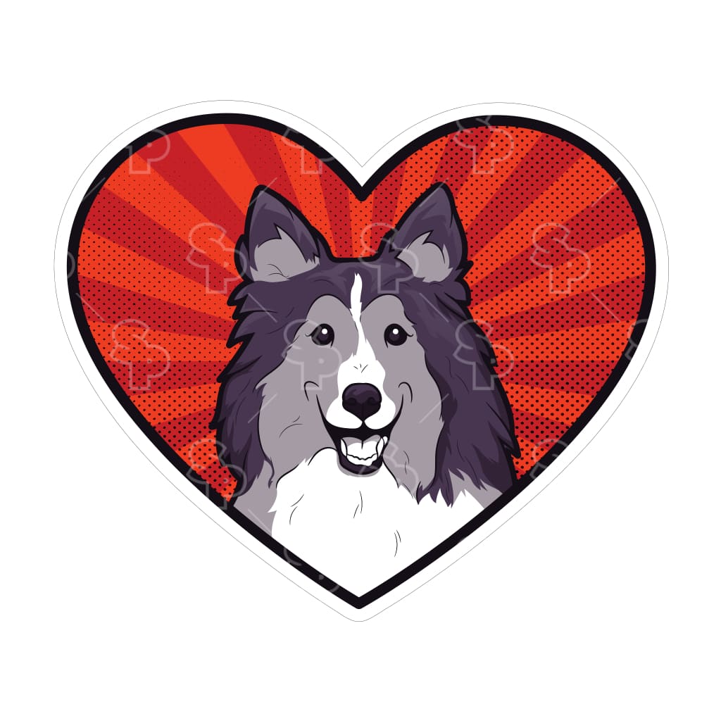 Sticker Pack | 9809 - Dog Heart - Sheltie