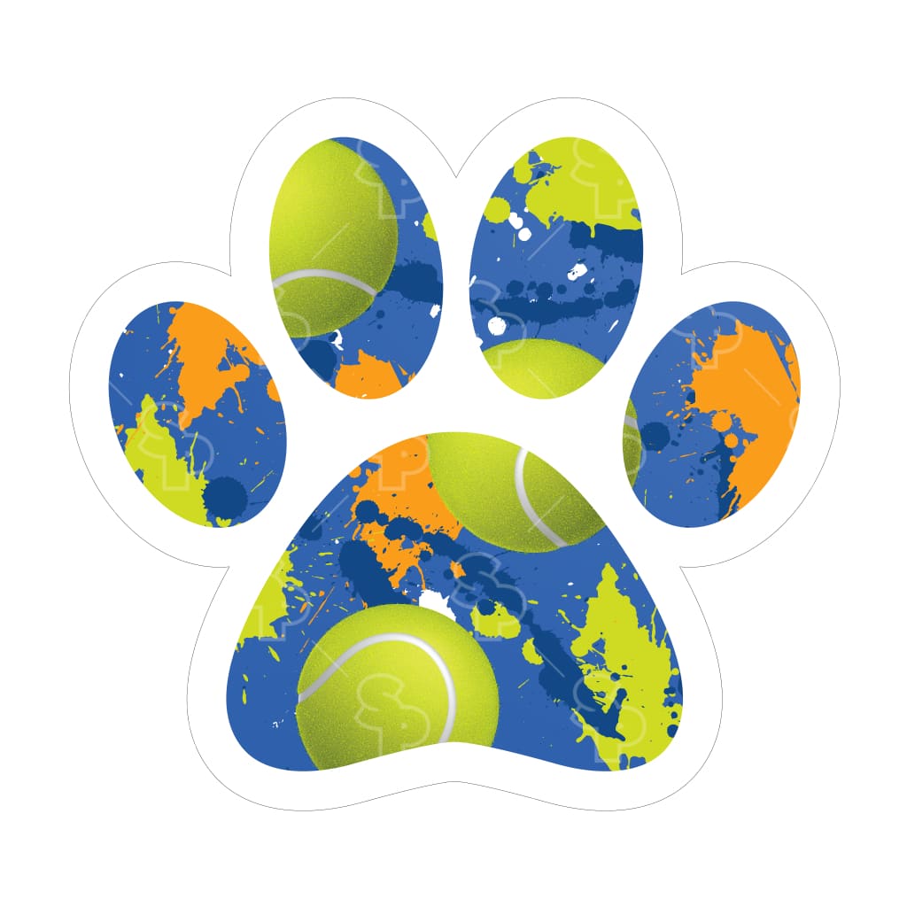 Sticker Pack | 9851 - Dog Paw - Tennis Balls