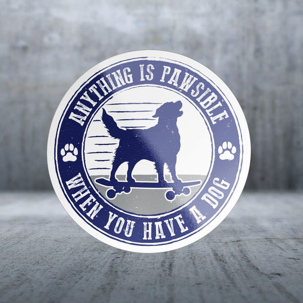 Sticker Pack | 9995 - Dog Sayings - Anything Pawsible