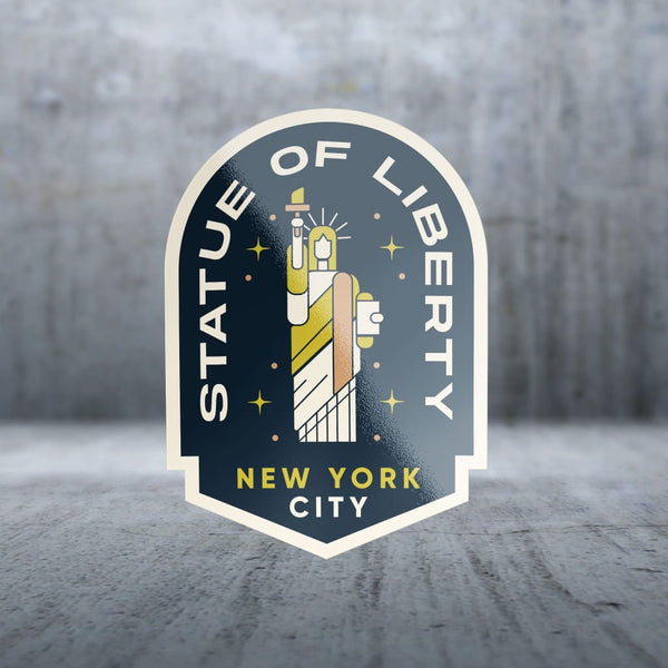 Sticker Pack | 12549 - Statue of Liberty Geo Badge - New York