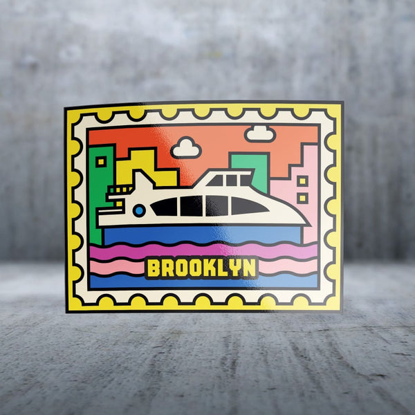 Sticker Pack | 12551 - Brooklyn Ferry Stamp - New York