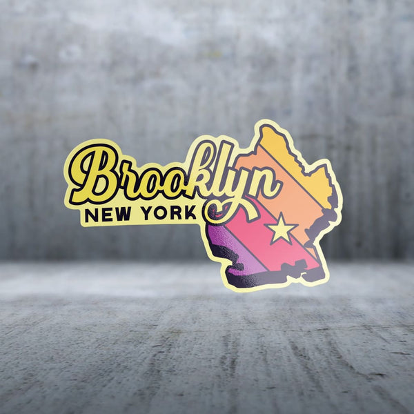 Sticker Pack | 12558 - Brooklyn City Outline - New York