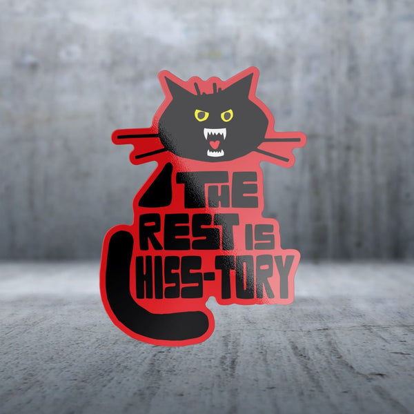 Sticker Pack | 12748 - Cat Sayings - Angry Cat Hiss-tory