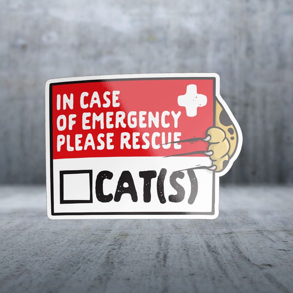 Sticker Pack | 12760 - Cat Sayings - Emergency Cat Rescue