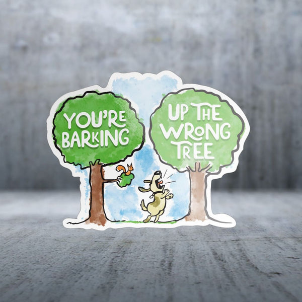 Sticker Pack | 12773 - Dog Sayings - Barking Wrong Tree