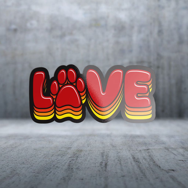 Sticker Pack | 12801 - Dog Sayings - Love Paw Text