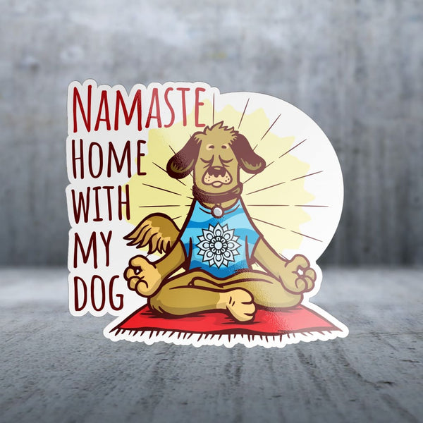 Sticker Pack | 12838 - Dog Sayings - Namaste Dog Meditation