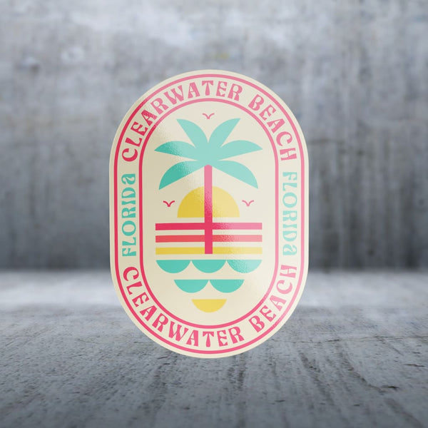 Sticker Pack | 12875 - Coastal - Pam Tree Ocean