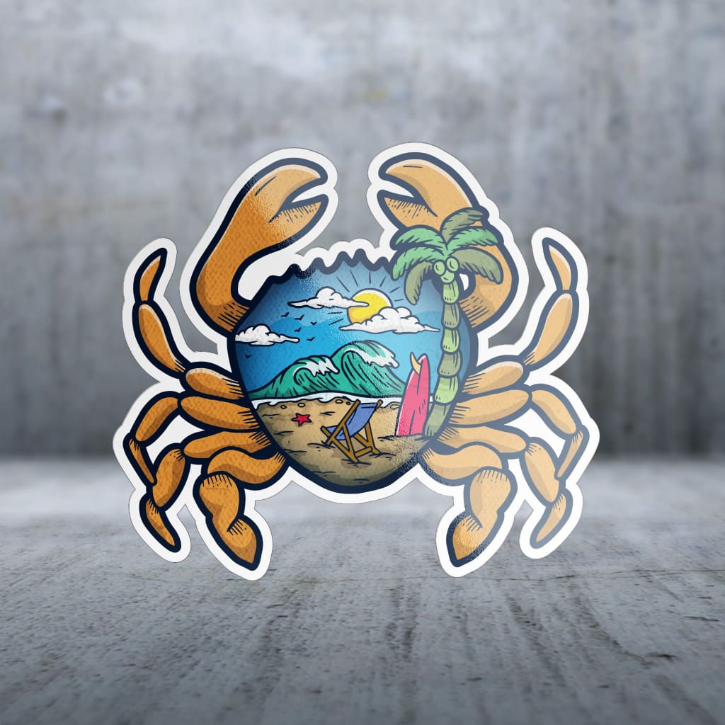 Sticker Pack | 12901 - Beach Life - Crab Scene